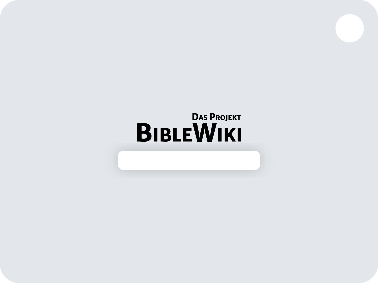 BibleWiki Portal